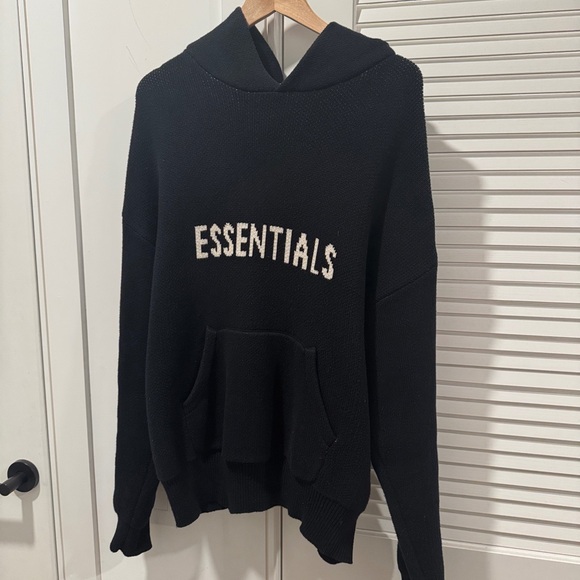 Fear of God | Sweaters | Essentials Black Hoodie | Poshmark
